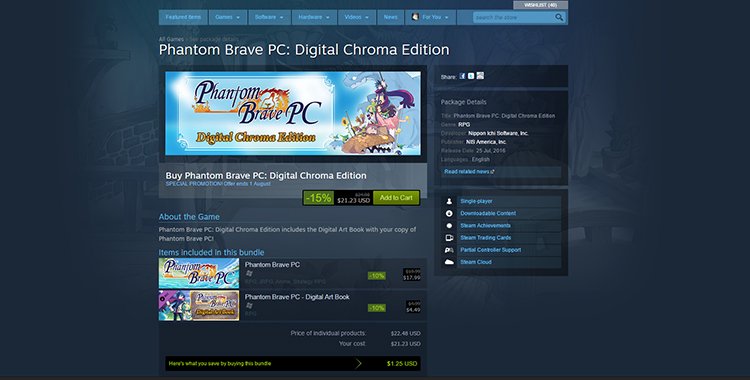 Phantom Brave Steam - Simply Binge